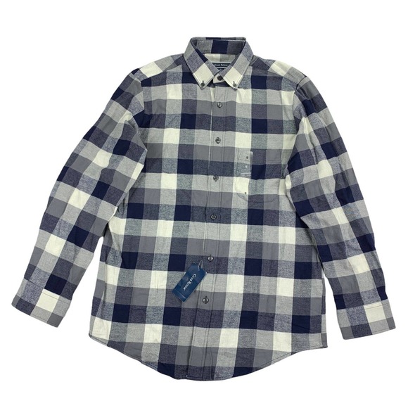 Club Room | Shirts | Club Room Mens Plaid Flannel Regular Fit Long ...
